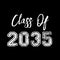 Class of 2035 Vector T Shirt Design, Class Graduate Stock Vector ...