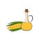 Corn Oil Icon Sign. Maize Oil Bottle Icon Stock Vector - Illustration ...