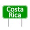 Costa Rica road sign. stock illustration. Illustration of vacation ...