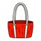 A Creative Cartoon Doodle of a Red Big Bag Stock Vector - Illustration ...