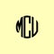 Creative Rounded Initial Letters MCU Logo Stock Vector - Illustration ...