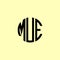Creative Rounded Initial Letters MUE Logo Stock Vector - Illustration ...