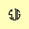 Creative Rounded Initial Letters SJG Logo Stock Vector - Illustration ...