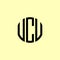 Creative Rounded Initial Letters UCU Logo Stock Vector - Illustration ...