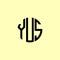 Creative Rounded Initial Letters YUS Logo Stock Vector - Illustration ...