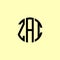 Creative Rounded Initial Letters ZAI Logo Stock Vector - Illustration ...