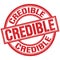 CREDIBLE Written Word on Red Stamp Sign Stock Illustration ...