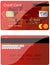 Red Credit Card stock vector. Illustration of revers - 16760039