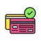 Credit Card Approved Icon Image. Stock Vector - Illustration of ...