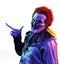 Creepy Clown Pointing stock illustration. Illustration of fantasy ...