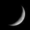 Crescent moon stock photo. Image of crater, luna, black - 14671952