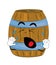 Crying Barrel cartoon stock illustration. Illustration of wooden - 48498133