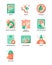 Customer Validation Icons Set Stock Vector - Illustration of customer ...