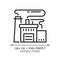 2D Editable Thin Line Factory Icon Stock Illustration - Illustration of ...