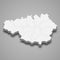3d Map of Greater Manchester is a Ceremonial County of England Stock ...