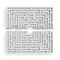 3d Rendering of a White Maze in Front Bottom View Cut in Straight Line ...