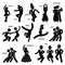 Dancing Dancer Pictogram stock vector. Illustration of classical - 27266141
