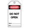 Danger Do Not Open Label Tag Symbol Sign,Vector Illustration, Isolate ...