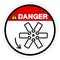 Danger Rotating Fan Blade Symbol Sign, Vector Illustration, Isolate on ...