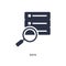 Data Icon on White Background. Simple Element Illustration from ...
