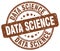 Data science brown stamp stock vector. Illustration of grungy - 119410886