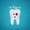 Dente Com Um Olho Roxo E Uma Vertigem Ilustração Stock - Ilustração de ...