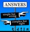 Simple complex answers stock illustration. Illustration of simple ...