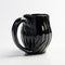 Distorted Form: Black Ceramic Mug with Monochromatic Color Scheme Stock ...