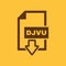 The DJVU Icon. File Format Symbol Stock Illustration - Illustration of ...