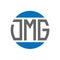 DMG Letter Logo Design on White Background. DMG Creative Initials ...