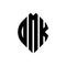 DMK Circle Letter Logo Design with Circle and Ellipse Shape. DMK ...