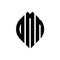 DMM Circle Letter Logo Design with Circle and Ellipse Shape. DMM ...