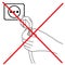 Do not plug in sign stock illustration. Illustration of stop - 113313818