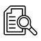 Document analysis icon stock vector. Illustration of analysis - 292433981