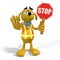 Dog stop sign stock illustration. Illustration of direction - 25894094
