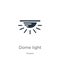 Dome Light Icon Vector. Trendy Flat Dome Light Icon from Shapes ...