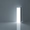 Door is in an empty room stock illustration. Illustration of concept ...