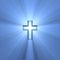 Double Cross Symbol Blue Light Flare Stock Illustration - Illustration ...