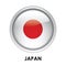 Drapeau rond du japon illustration stock. Illustration du abstrait ...