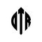 DTR Circle Letter Logo Design with Circle and Ellipse Shape. DTR ...