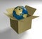 Earth in box stock illustration. Illustration of case, planets - 384186