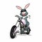 Easter Bunny Chopper 1 stock illustration. Illustration of chill - 1971714
