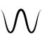 Electric Impulse Icon, Alternating Voltage Amplitude, Emotional Pulse ...
