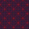 Elegant Red Intricate Seamless Pattern Design Over Dark Blue Background ...