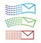 Email flying icons stock vector. Illustration of message - 25296445