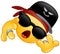Emoticon del rapper illustrazione vettoriale. Illustrazione di ...