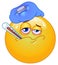 Emoticon enfermo ilustración del vector. Ilustración de paquete - 16666999