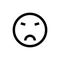 Petty Emoticon Line Icon stock illustration. Illustration of sign ...