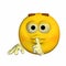 Emoticon - Shh stock de ilustración. Ilustración de secreto - 22756645