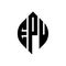 EPV Circle Letter Logo Design with Circle and Ellipse Shape. EPV ...